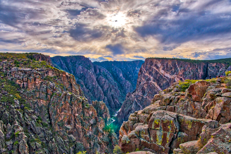 Painted Wall View - Black Canyon of the Gunnison National Park - 077