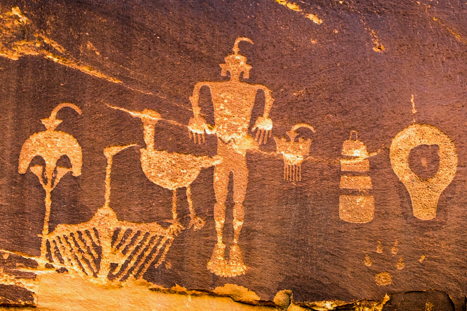 Guide de visite de Lower Butler Wash : Wolfman Panel, River House Ruin