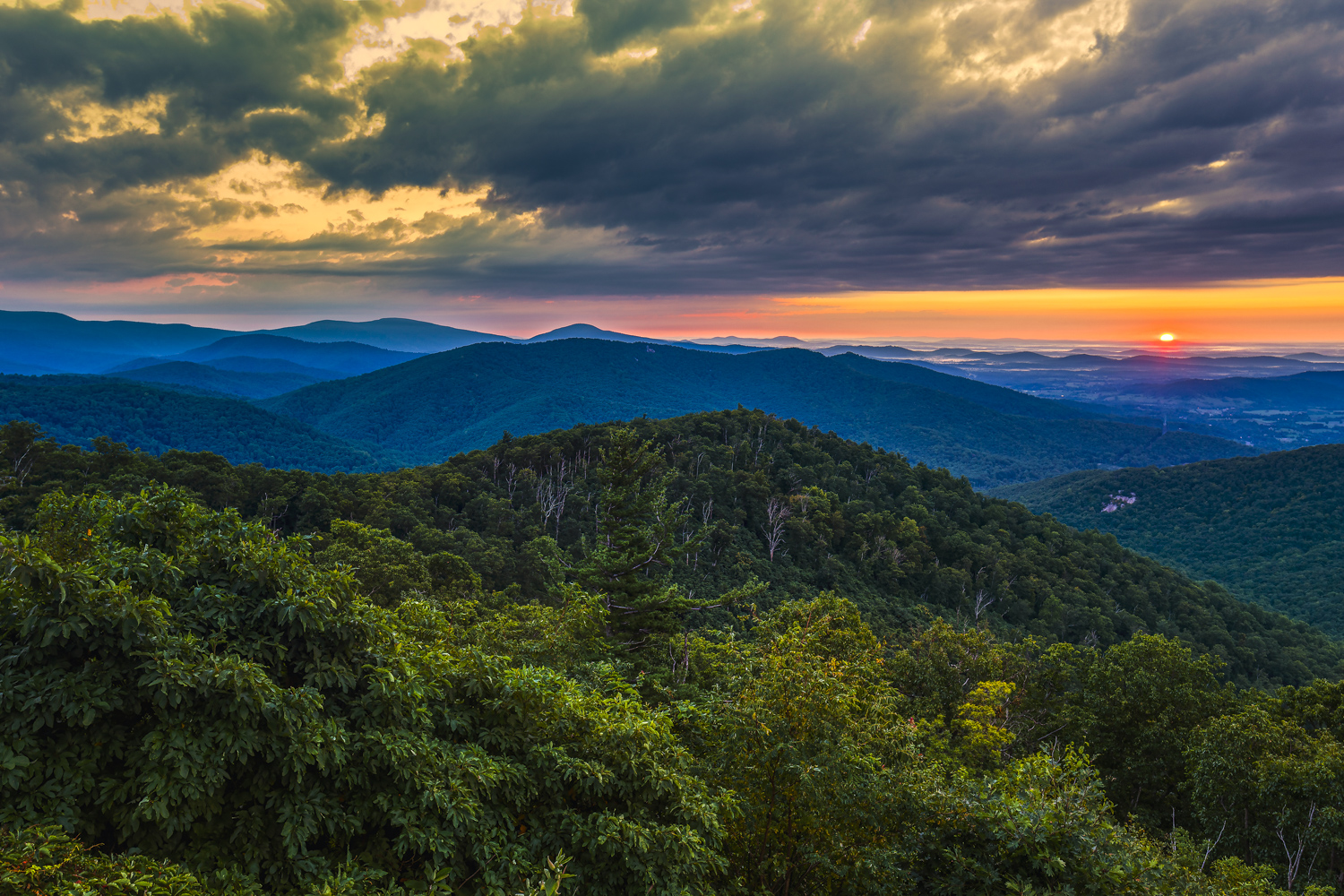 Visiter Shenandoah NP : randos, points de vue, tracé de la Skyline Drive